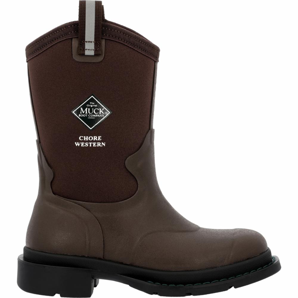 Muck Footwear Kids CHORE WESTERN LILBIG DARK BROWN – Muck Boot Company ...